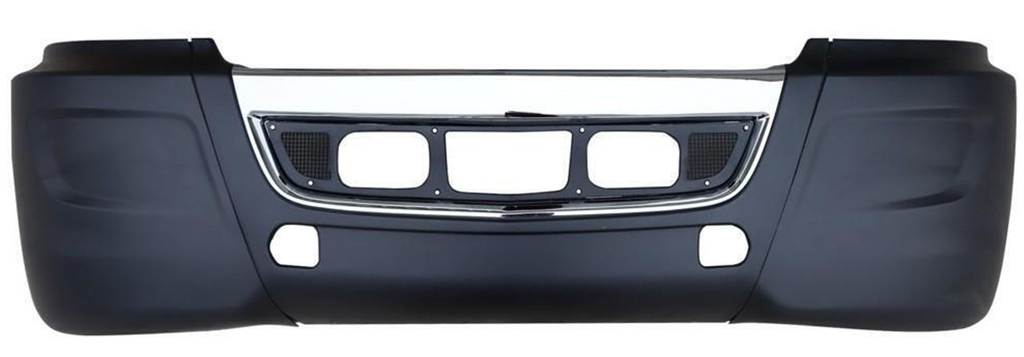INTERNATIONAL LT625 COMPLETE PLASTIC BUMPER ASSEMBLY W/ CHROME OVERLAY ...